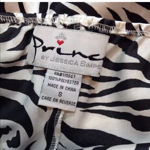 Jessica Simpson | Tops | Jessica Simpson Zebra Halter Necklace Shirt ...